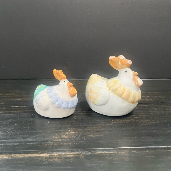 Other | Vintage Porcelainceramic Rooster Hen Figurine Farm House ...
